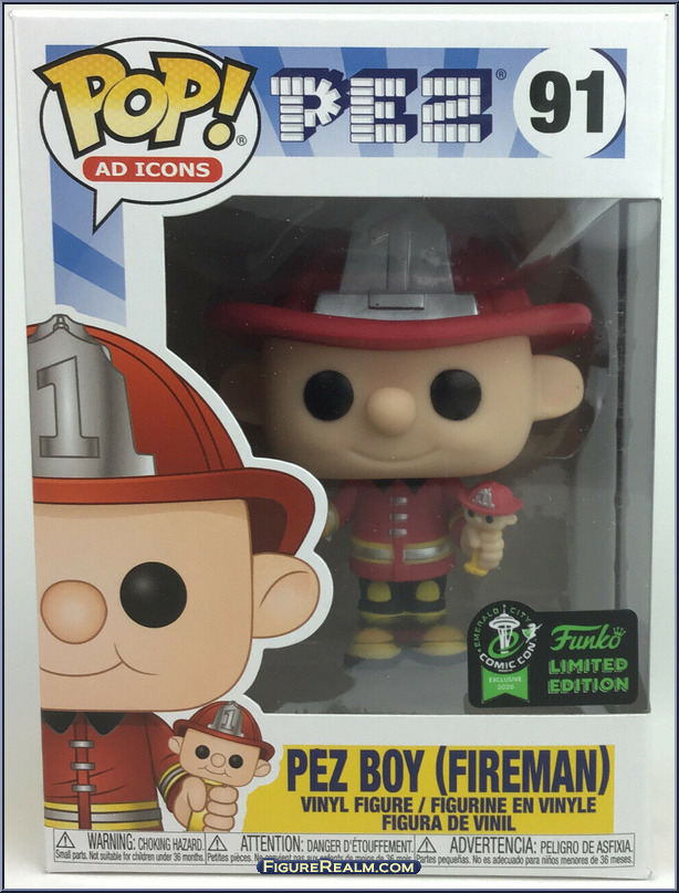 Pez Boy (Fireman) - Ad Icons - Pop! Vinyl Figures - Funko Action Figure