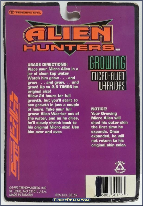 Red Alien - Alien Hunters - Growing Micro - Trendmasters Action Figure
