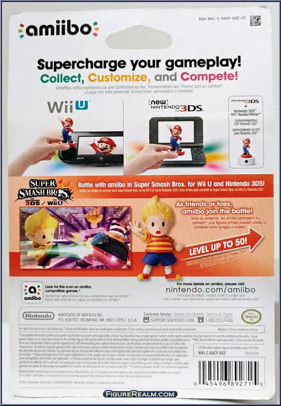 Lucas - Amiibo - Super Smash Bros. - Nintendo Action Figure