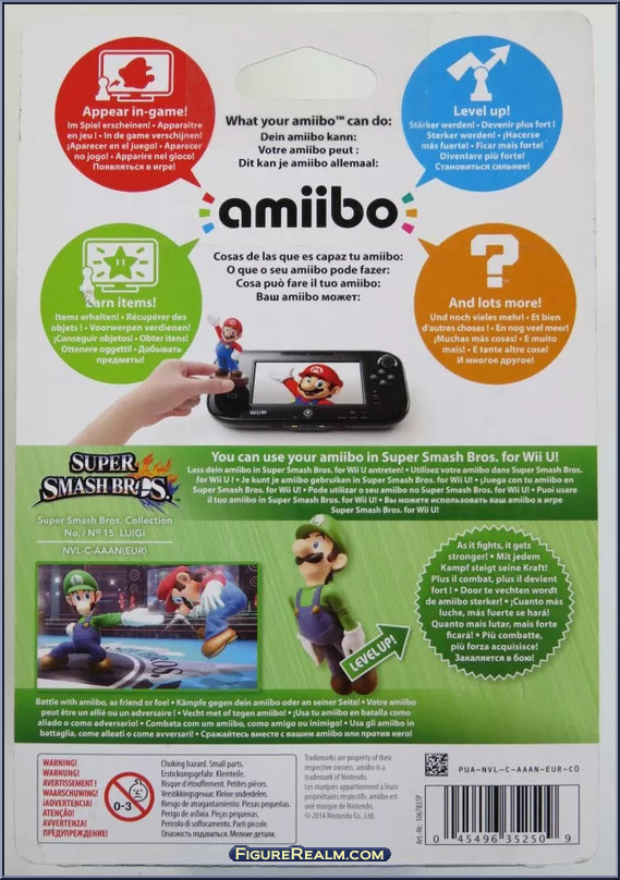 Luigi - Amiibo - Super Smash Bros. - Nintendo Action Figure