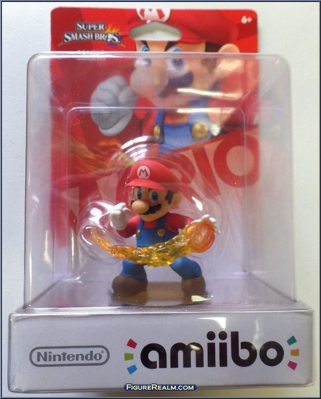 Mario (Fireball) - Amiibo - Super Smash Bros. - Nintendo Action Figure