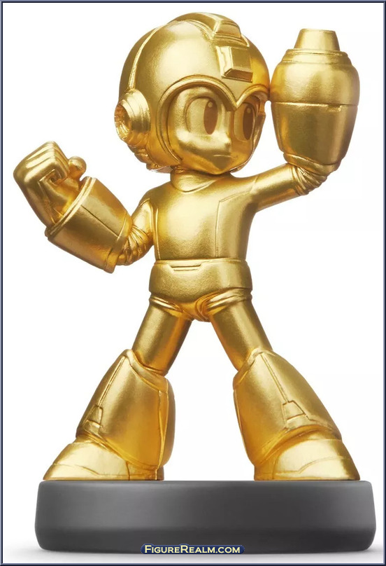 MegaMan (Gold) - Amiibo - Super Smash Bros. - Nintendo Action Figure