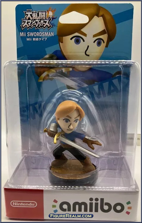 Mii Swordfighter - Amiibo - Super Smash Bros. - Nintendo Action Figure