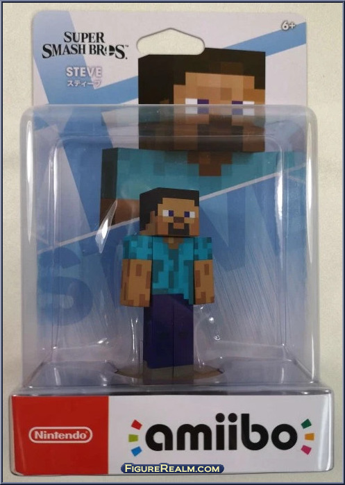 Steve - Amiibo - Super Smash Bros. - Nintendo Action Figure