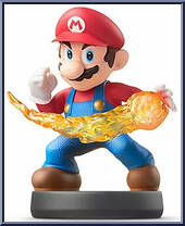 Mario (Fireball) - Amiibo - Super Smash Bros. - Nintendo Action Figure