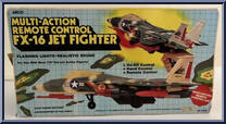 Multi-Action Remote Control FX-16 Jet Fighter (Gray / Red) - Arco ...