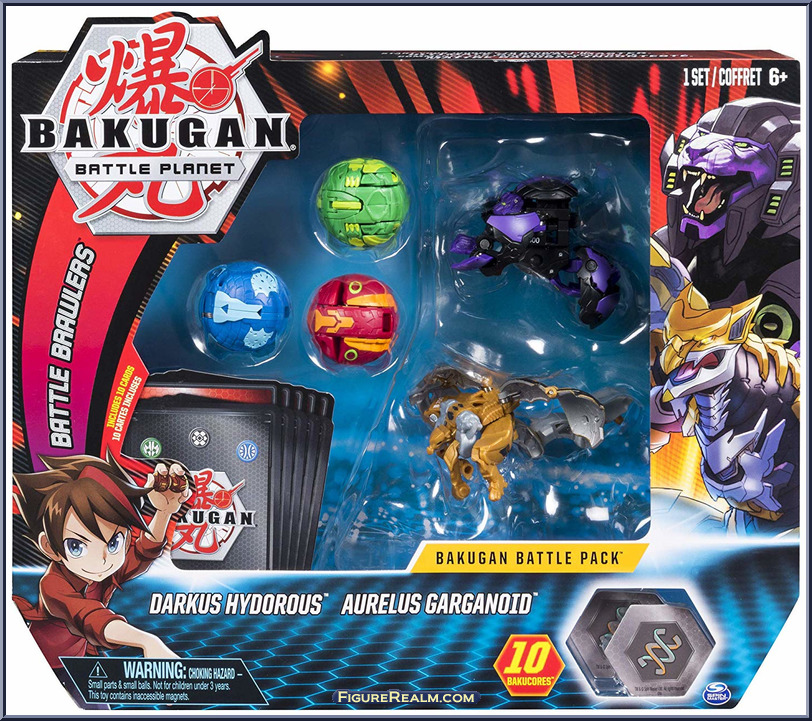 Darkus Hydorous / Aurelus Garganoid - Bakugan - Battle Planet - Battle Pack - Spinmaster Action ...