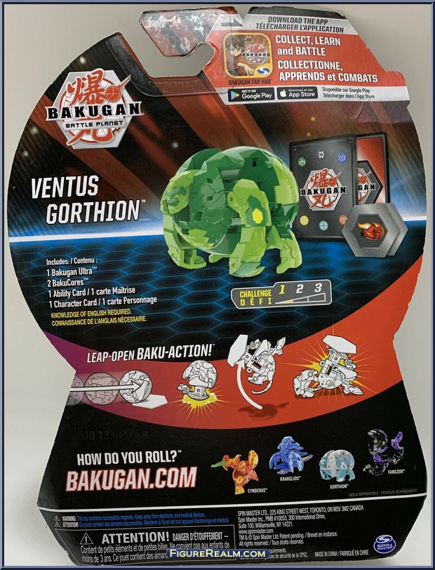 Ventus Gorthion - Bakugan - Battle Planet - Ultra - Spinmaster Action ...