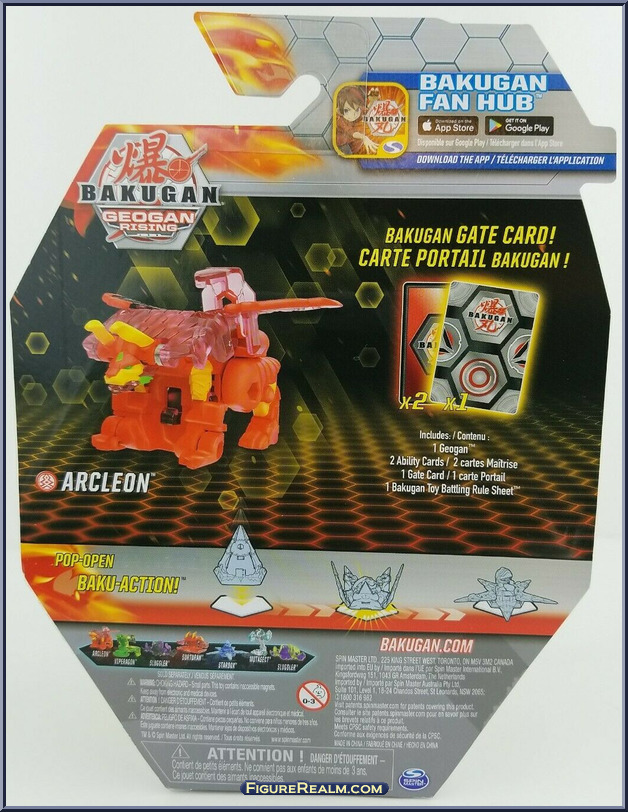 Pyrus Arcleon - Bakugan - Geogan Rising - Geogan - Spinmaster Action Figure