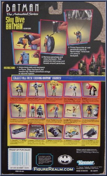 Batman (Sky Dive) - Batman - Animated Series - Series 2 - Kenner Action ...