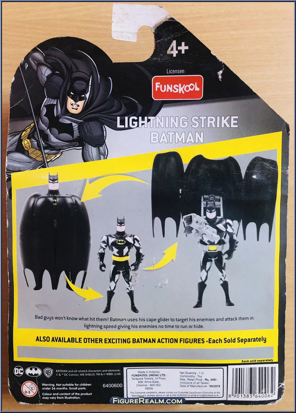 Lightning Strike Batman - Batman - Basic Series - Funskool Action Figure