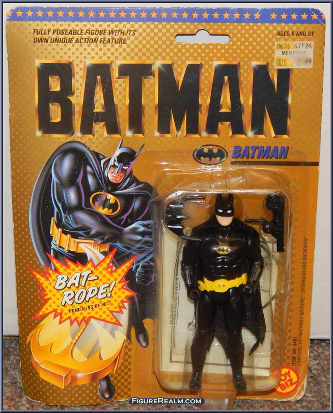 Batman (Bat Rope) (Round Face) - Batman - Basic Series - Toy Biz Action ...