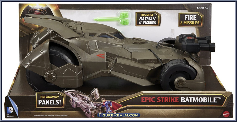 Epic Strike Batmobile - Batman v Superman - Vehicles - Mattel Action Figure