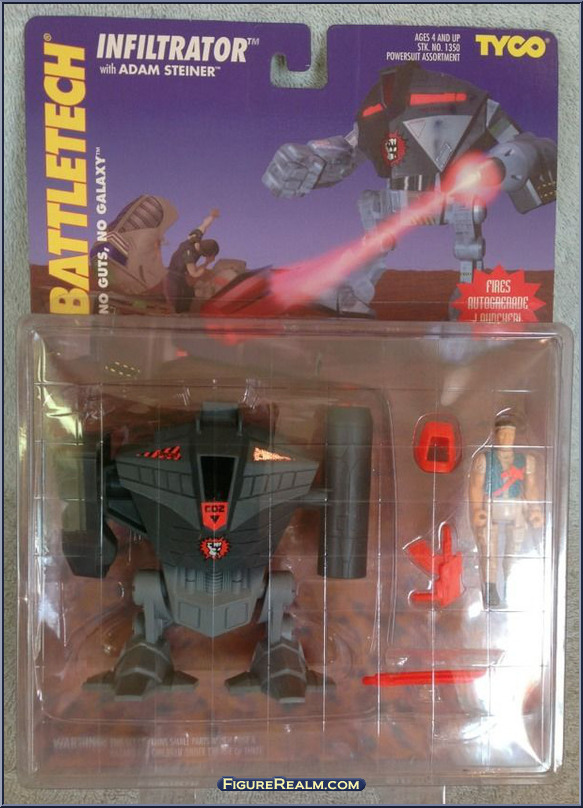 Infiltrator (with Adam Steiner) - Battletech - Carded - Tyco Action Figure
