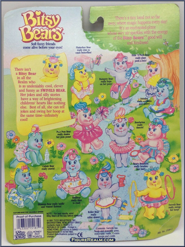 Swivels Bear - Bitsy Bears - Basic Series - Tyco Action Figure