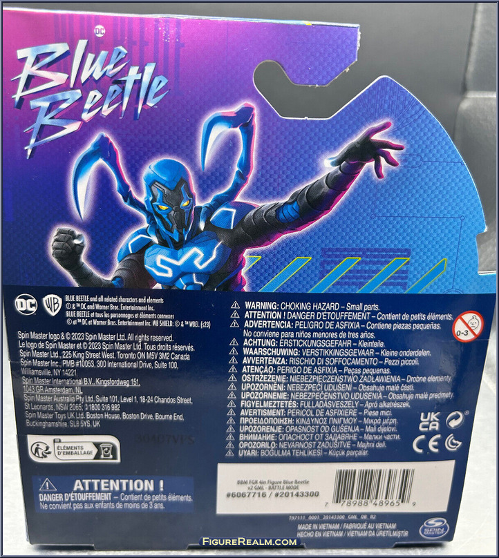 Blue Beetle (Battle-Mode) - Blue Beetle - 4" Scale - Spinmaster Action ...