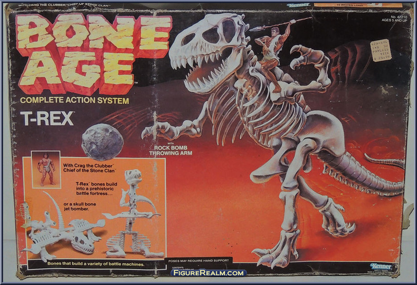 T-Rex (with Crag) - Bone Age - Stone Clan - Kenner Action Figure