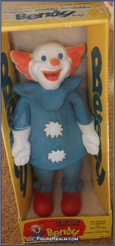 Bozo - Bozo the Clown - Bendy Toy - Lakeside Toys Action Figure
