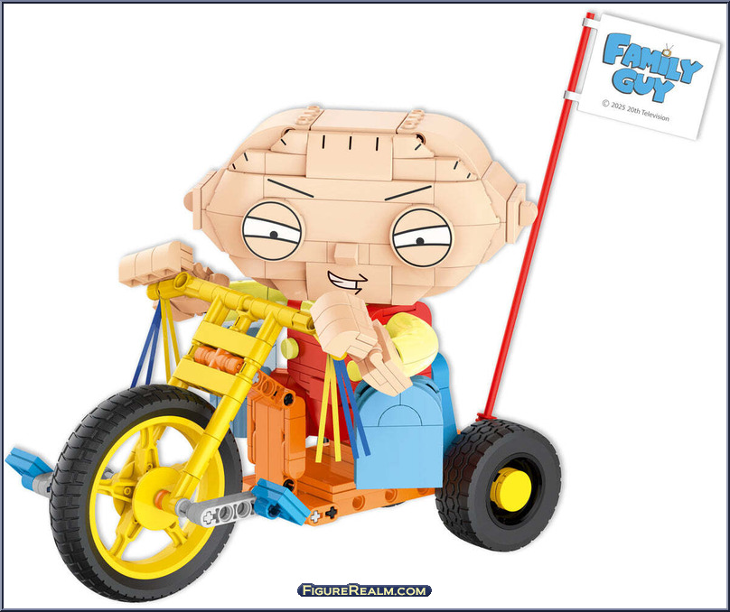 Stewie on Trike - Brickcraft - Family Guy - Brickcraft Action Figure