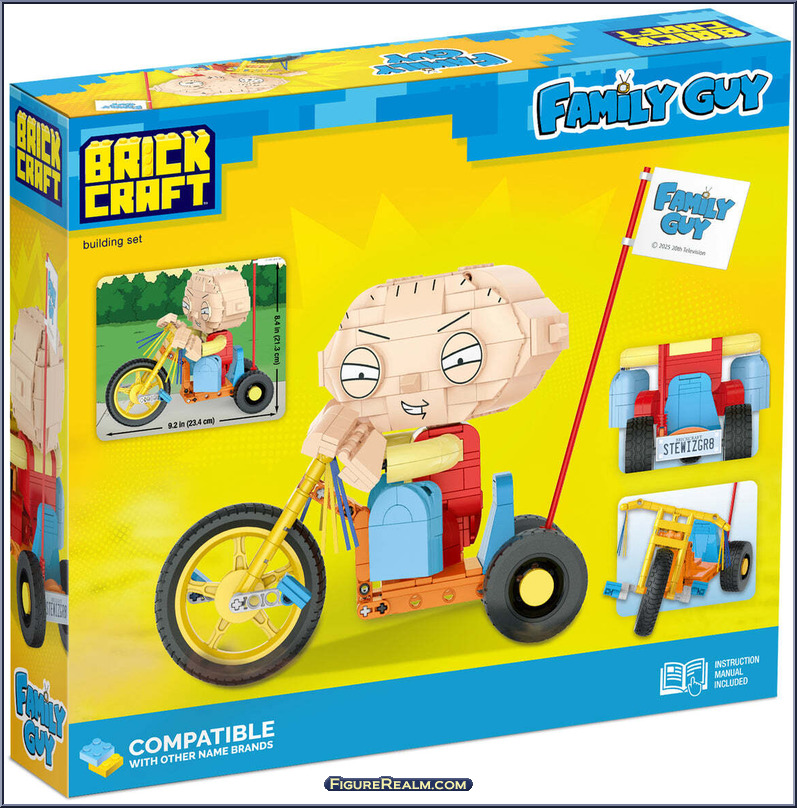 Stewie on Trike - Brickcraft - Family Guy - Brickcraft Action Figure