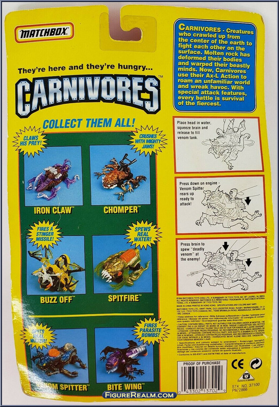 Venom Spitter - Carnivores - Basic Series - Matchbox Action Figure