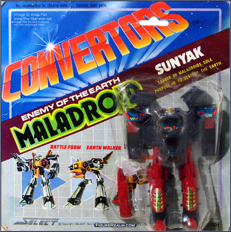 Sunyak (Gray / Red) - Convertors - Maladroids - Select Action Figure