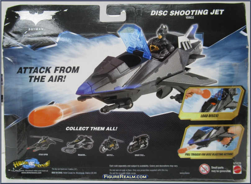 Disc Shooting Jet - Dark Knight - 5" Scale - Vehicles - Mattel Action ...