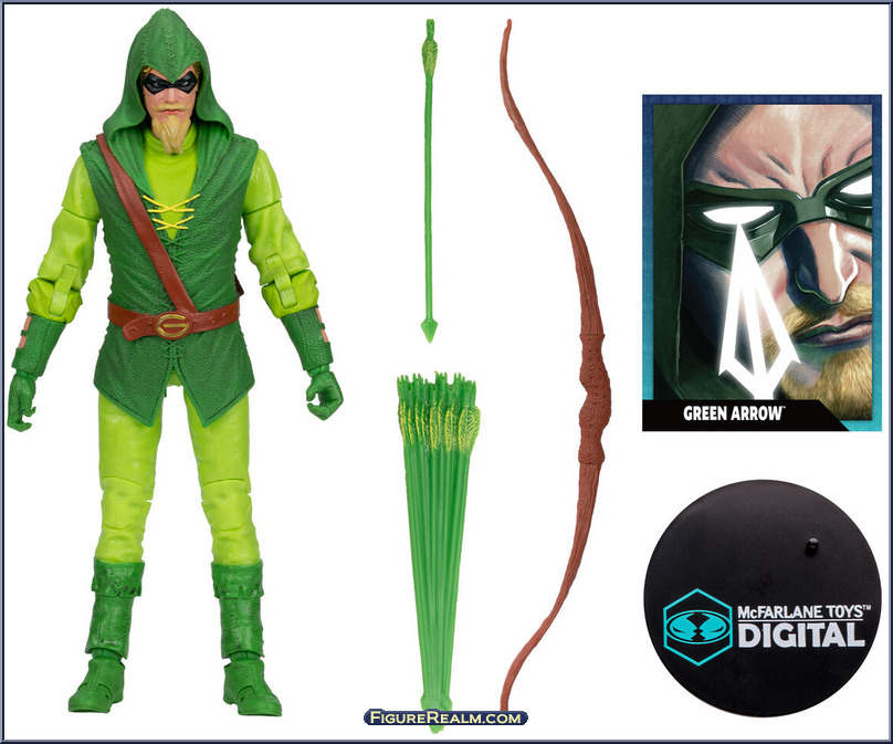 Green Arrow (Longbow Hunter) (Digital) - DC Multiverse - Basic Series - McFarlane Toys Action Figure