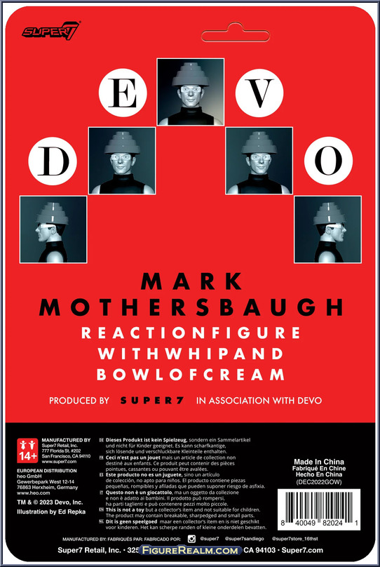 Mark Mothersbaugh (Whip It) - Devo - ReAction Figures - Super7 Action ...