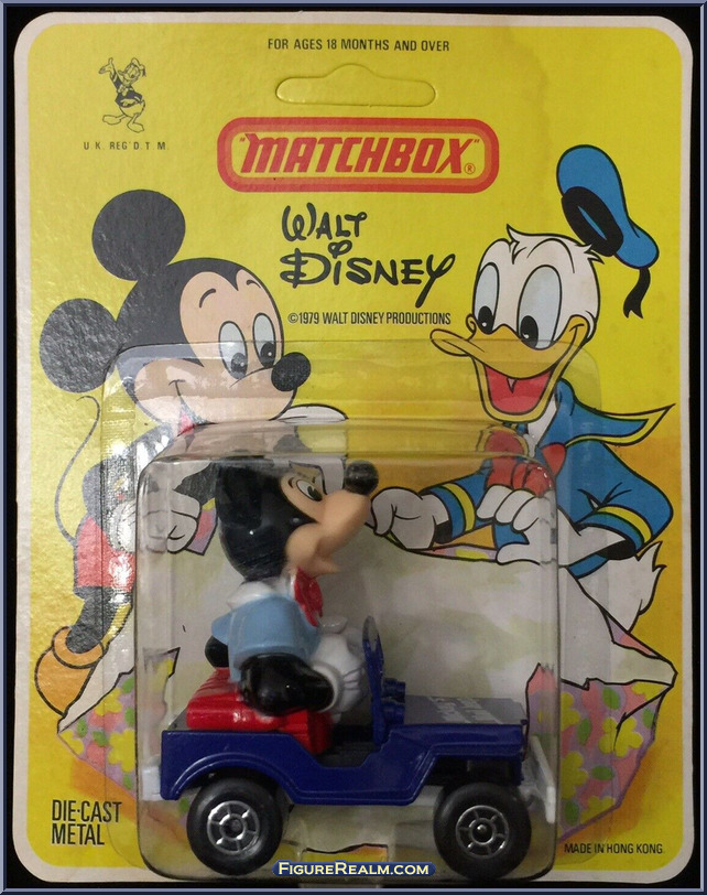 Mickey Mouse (Blue Jeep) - Disney - Die-Cast - Matchbox Action Figure