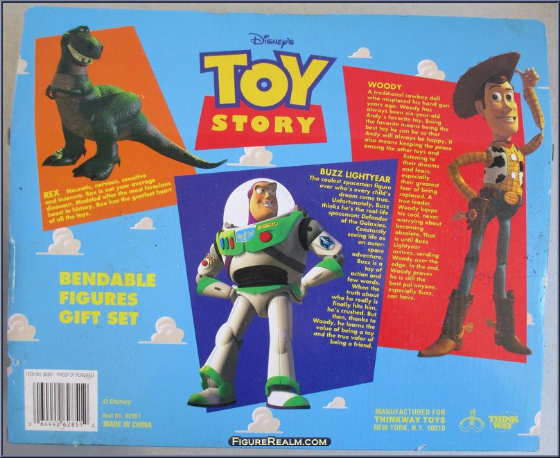 Woody / Buzz / Rex - Disney Pixar - Bendables - Thinkway Toys Action Figure