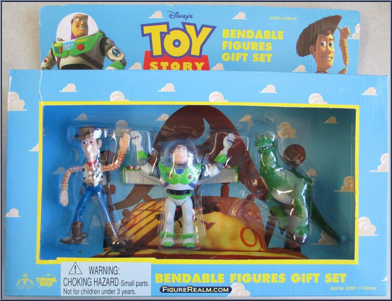 Woody / Buzz / Rex - Disney Pixar - Bendables - Thinkway Toys Action Figure