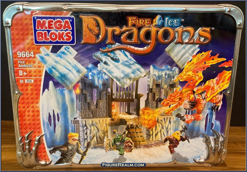 Fire Ambush - Dragons - Fire & Ice - Mega Brands Action Figure