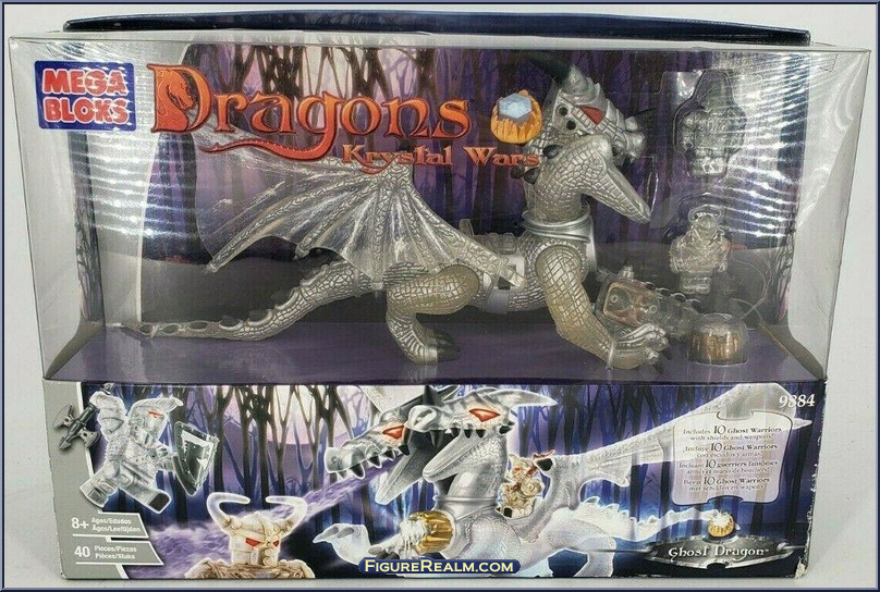 Ghost Dragon - Dragons - Krystal Wars - Mega Brands Action Figure