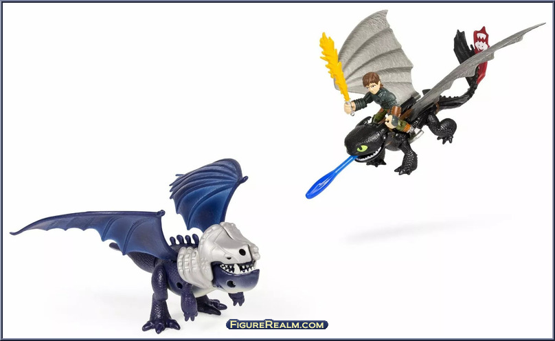 Toothless & Hiccup vs Armored Dragon (Blue) - Dragons - Action Dragons ...