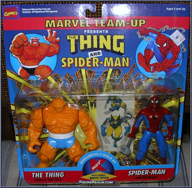 Thing & Spider-Man (Webshooter) - Fantastic Four - K-Mart 2-Packs - Toy ...