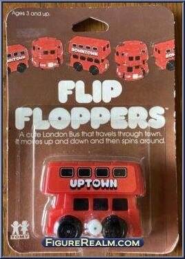 London Bus - Flip Floppers - 1981 Wind-Ups - Tomy Action Figure
