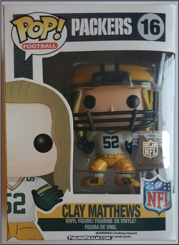 Clay Matthews (Packers) - Football - Pop! Vinyl Figures - Funko Action ...