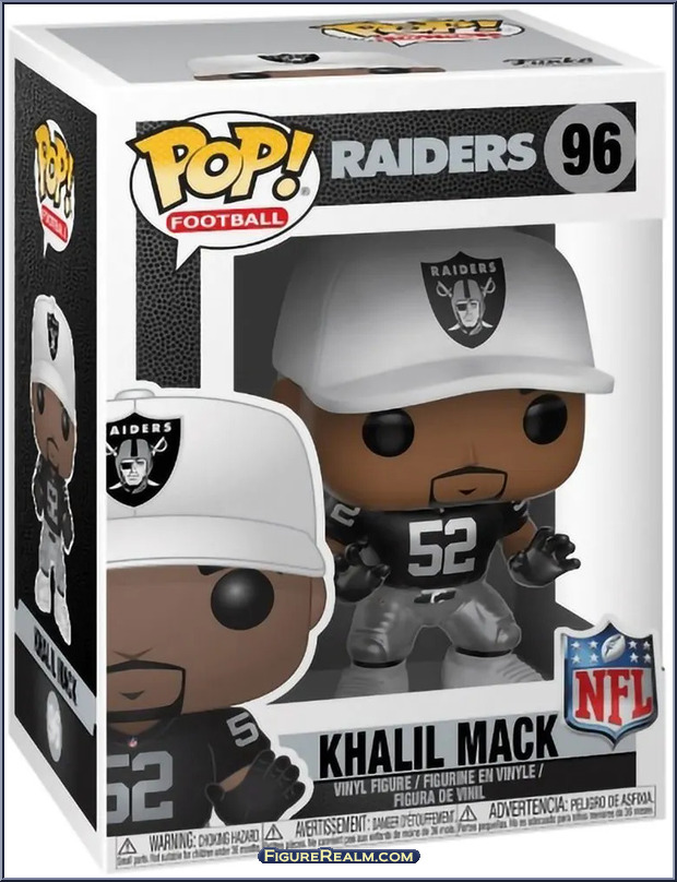 Khalil Mack (Las Vegas Raiders) - Football - Pop! Vinyl Figures - Funko ...