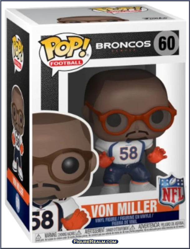 Von Miller (Denver Broncos) (Glasses) - Football - Pop! Vinyl Figures ...