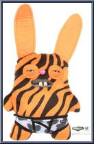 Rabid Rabbit (Tiger-Print Fleece) - Fuggler - Budgie Fuggler Edition ...