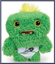 Squidge (Green Fuzzy) - Fuggler - Baby Fugg - Spinmaster Action Figure