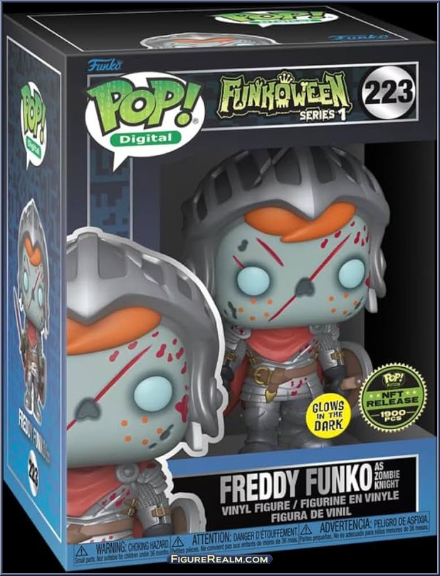 Freddy Funko as Zombie Knight (Glows In The Dark) (NFT Release ...