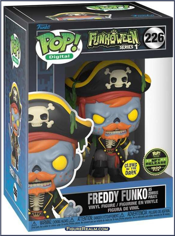Freddy Funko as Zombie Pirate (Glows In The Dark) (NFT Release ...