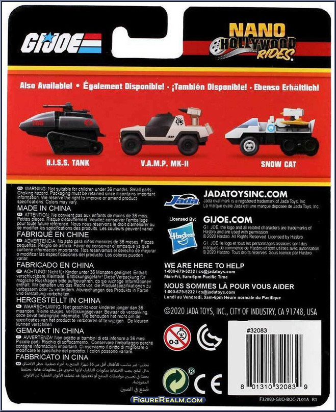 Snow Cat V A M P Mk Ii H I S S Tank G I Joe Nano Metalfigs
