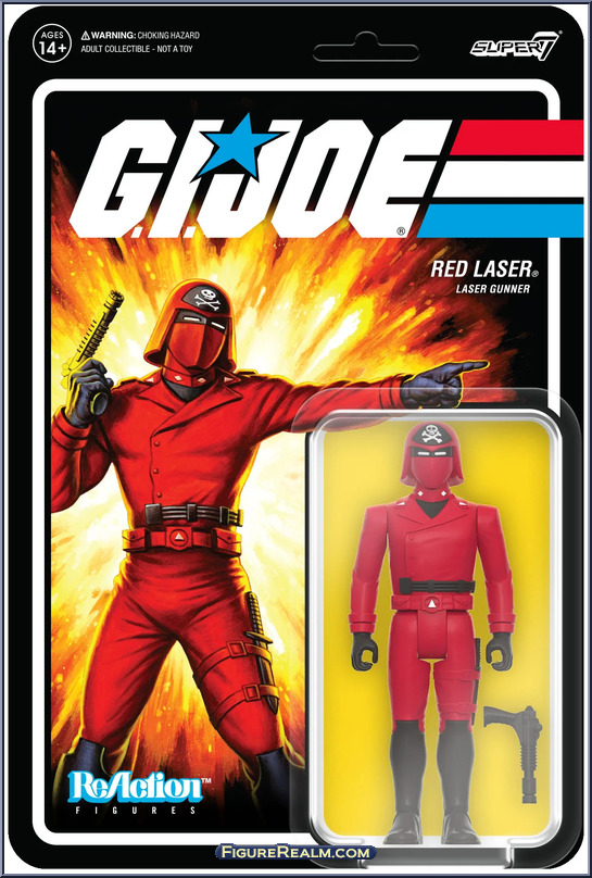 Red Laser - G.I. Joe - ReAction Figures - Super7 Action Figure