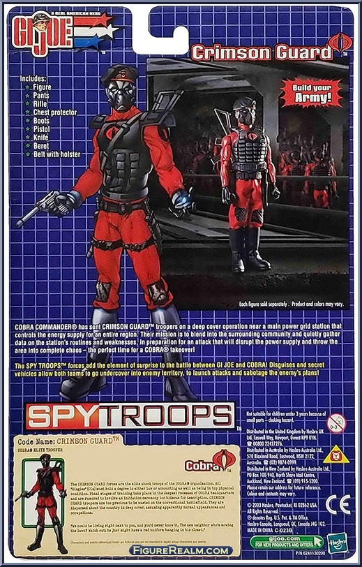Crimson Guard - G.I. Joe vs. Cobra - Spy Troops - 12" Scale - Hasbro Action Figure