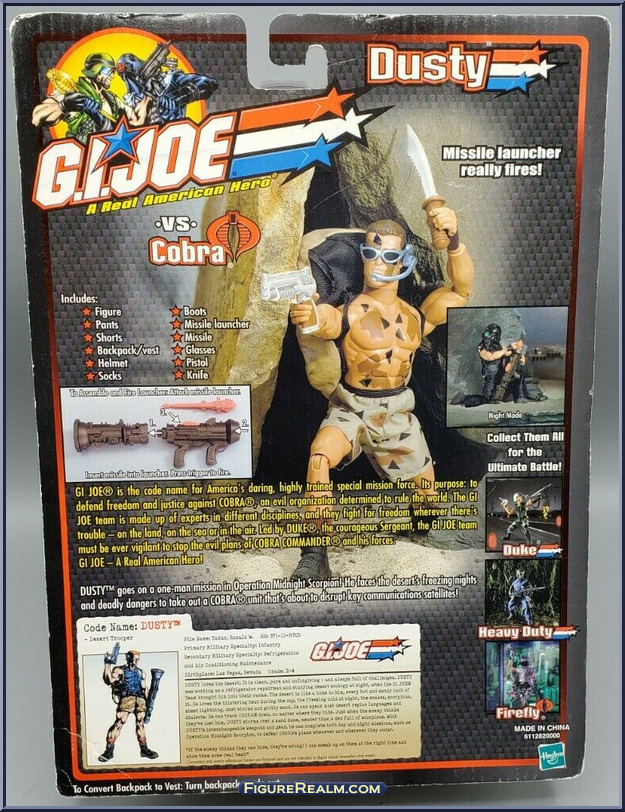 Dusty - G.I. Joe vs. Cobra - 12" Scale - Hasbro Action Figure