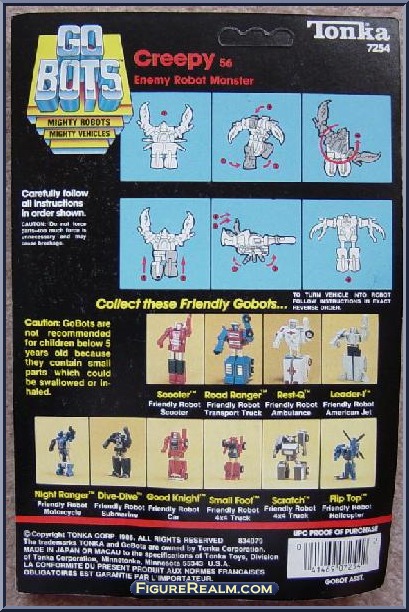 Creepy - Go-Bots - 1985 Series - Tonka Action Figure