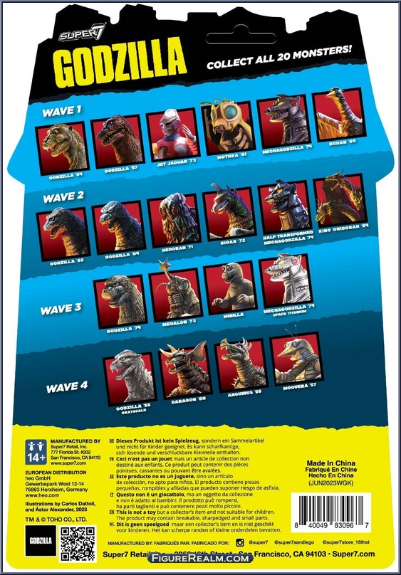 Moguera '57 (Toho) - Godzilla - ReAction Figures - Super7 Action Figure